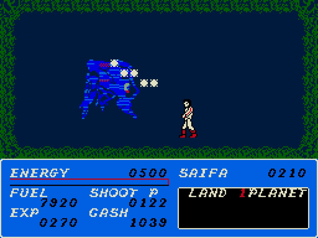 画像ギャラリー | STGと格闘バトルを楽しめるアクションRPG「未来」（MSX2版）が“プロジェクトEGG”でリリース