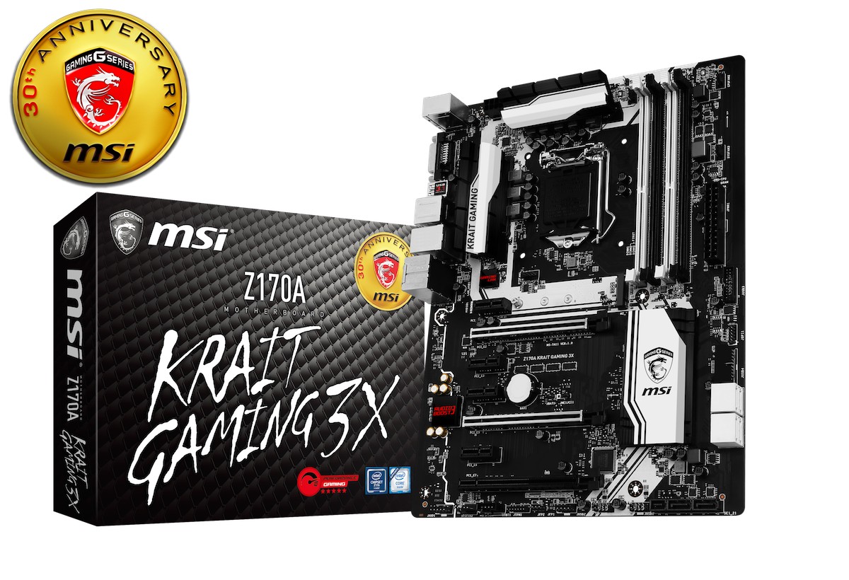MSI創業30周年記念のZ170マザーボード「Z170A KRAIT GAMING 3X」が発売
