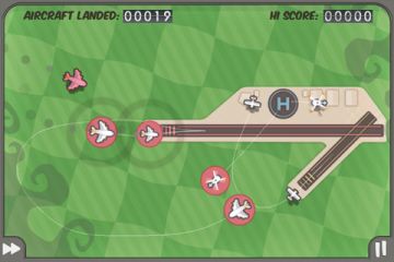 「Flight Control」Android版がGゲーに登場。画面をなぞって飛行機を導こう