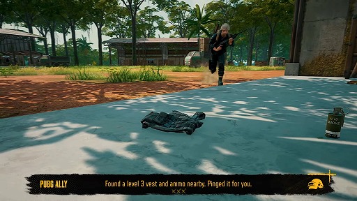 ボイスチャットを使用した連携ができる自立型AIで，人間1人でもチームプレイを体験できる。「PUBG Ally」などの紹介動画が公開に