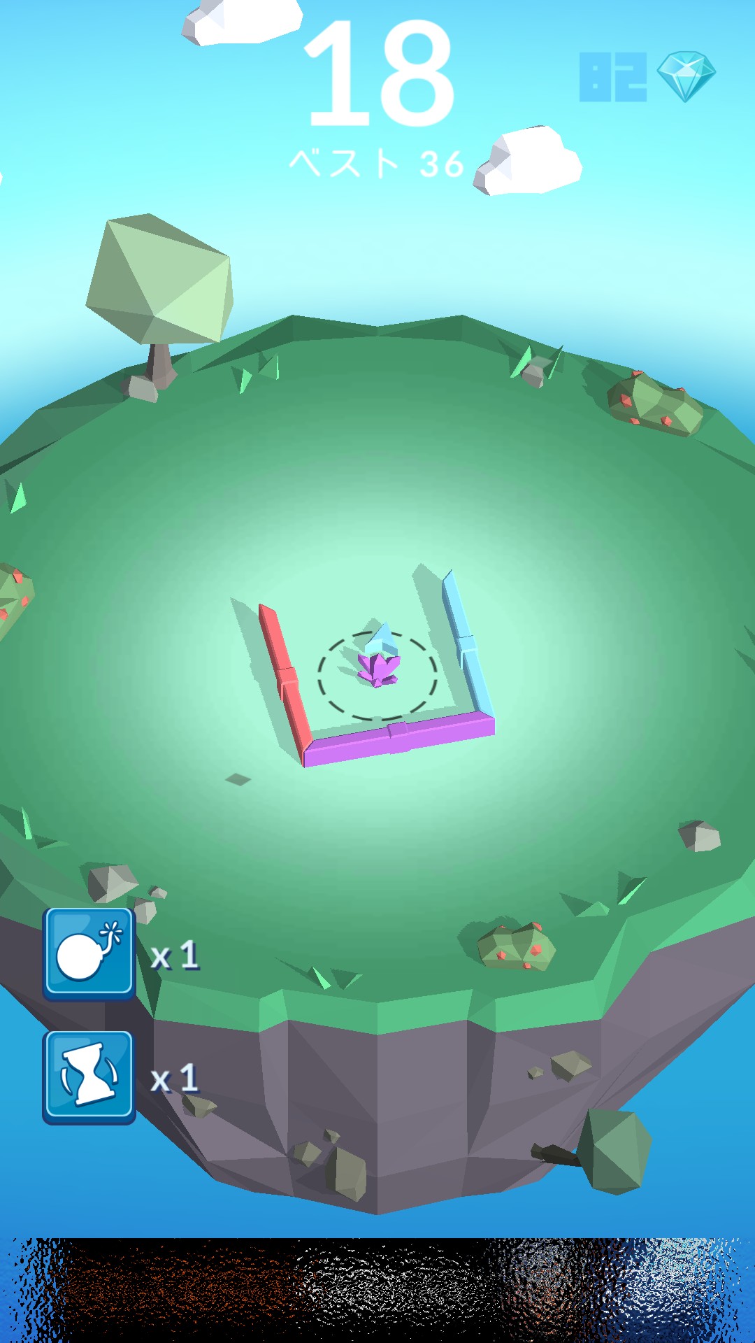 画像集/迫るブロックを撃ち抜け。スマホ向けSTG「Crystal Rush!」を紹介する「（ほぼ）日刊スマホゲーム通信」第1258回