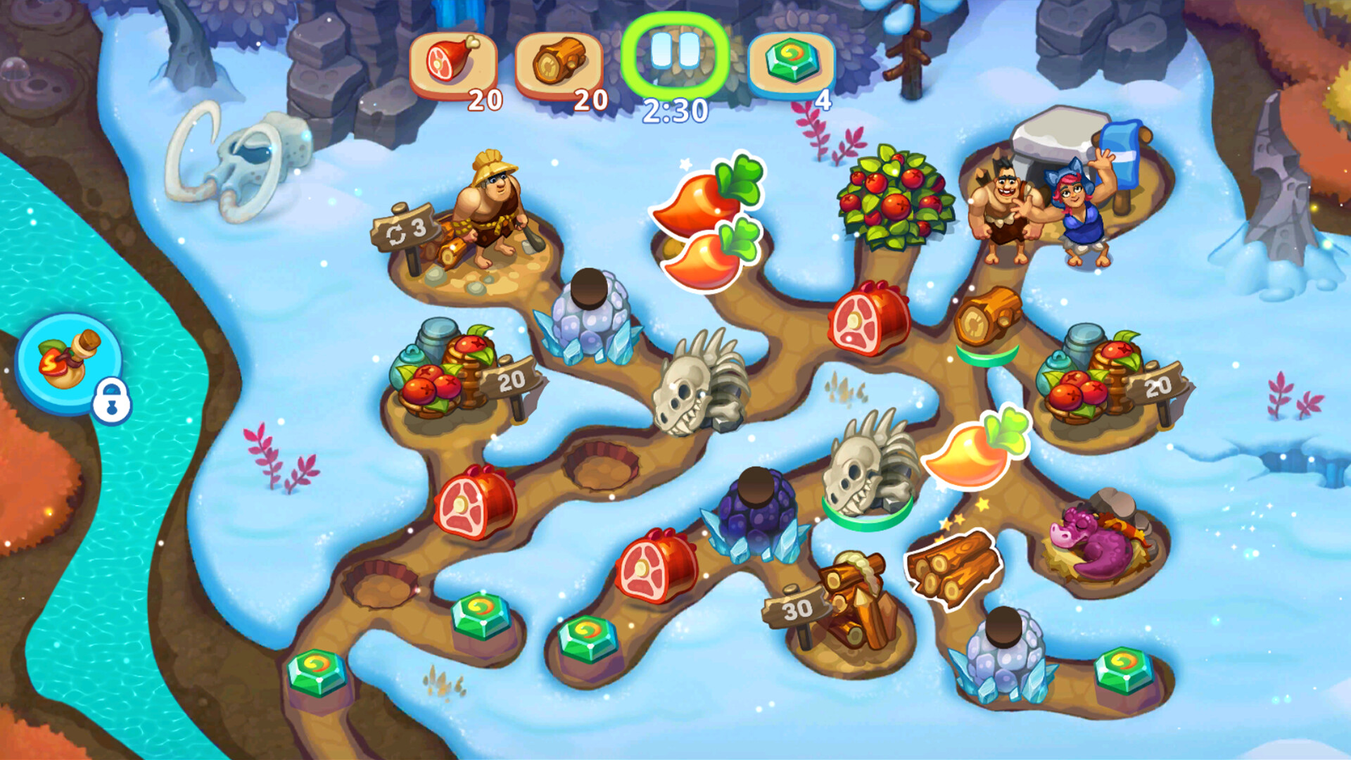 Tribe Dash - Stone Age Time Management & Strategy