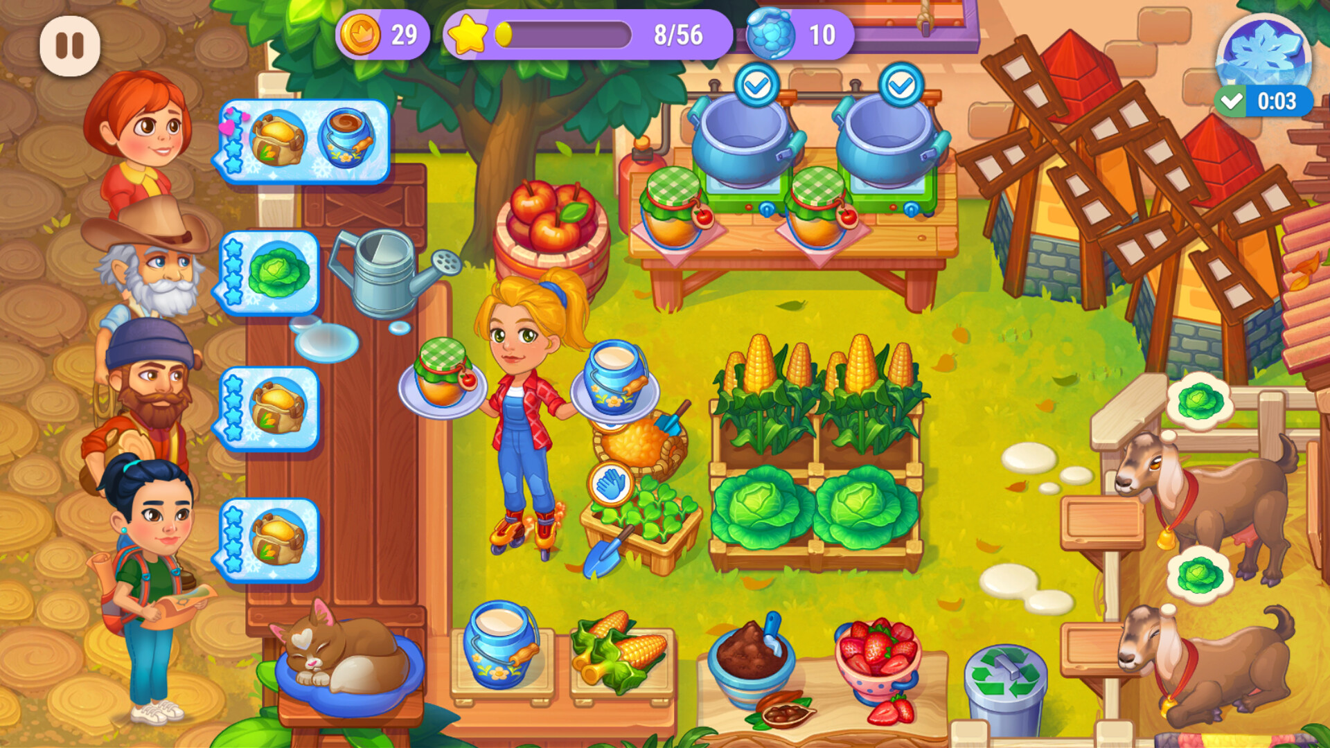 Farming Fever: Pizza and Burger Cooking Game