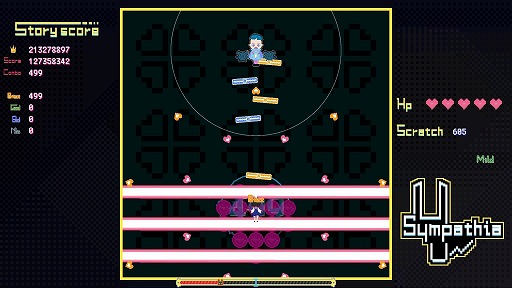 弾を避けながらノーツを押すリズムゲーム「Sympathia」Steamで配信開始。他人と心を同調できる少女を操り，仲間を救い出そう