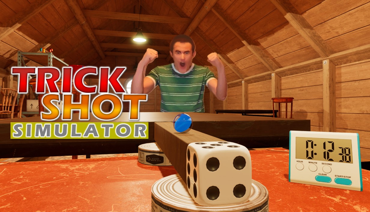 針の穴を通すような精密操作が必要なトリックショット達成を目指す。「TrickShot Simulator」，Steamで配信開始